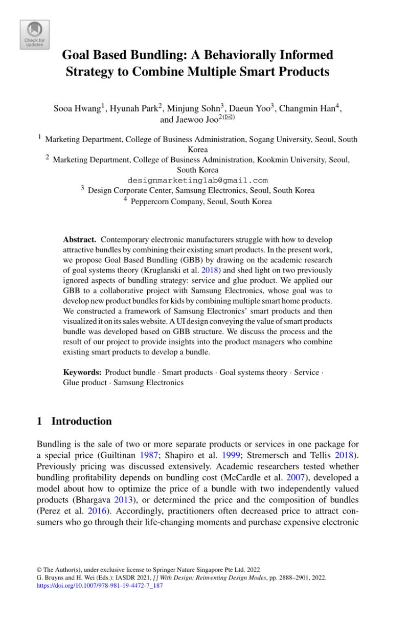 (PDF) Goal Based Bundling: A Behaviorally Informed Strategy to Combine ... (PDF) Goal Based Bundling: A Behaviorally Informed Strategy to Combine ...