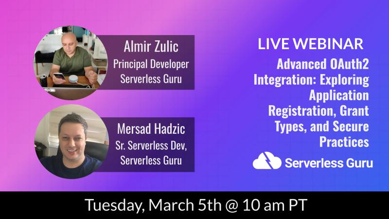 Serverless Guru on LinkedIn: Advanced OAuth2 Integration: Exploring ... Serverless Guru on LinkedIn: Advanced OAuth2 Integration: Exploring ...