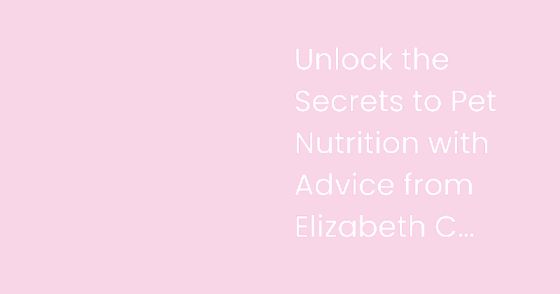 Amy Castro, MA, CSP on LinkedIn: Unlock the Secrets to Pet Nutrition ... Amy Castro, MA, CSP on LinkedIn: Unlock the Secrets to Pet Nutrition ...