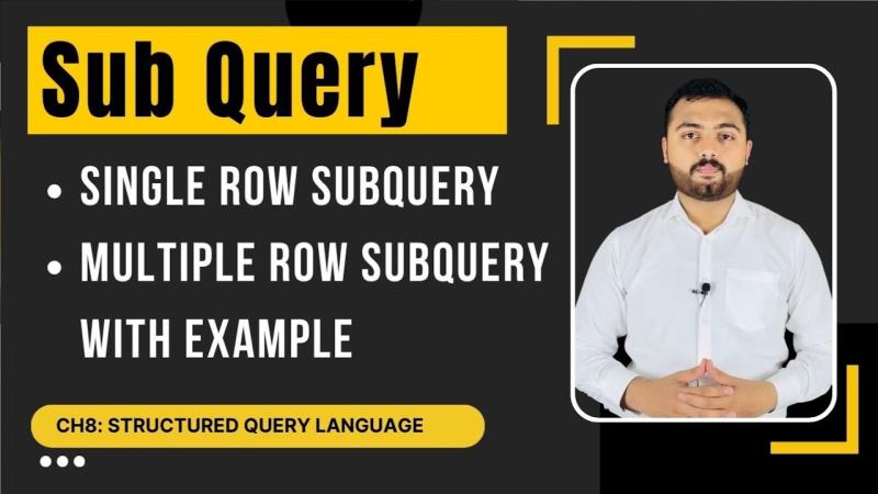 Talha Tufail on LinkedIn: Single row and Multiple row subqueries in SQL ... Talha Tufail on LinkedIn: Single row and Multiple row subqueries in SQL ...