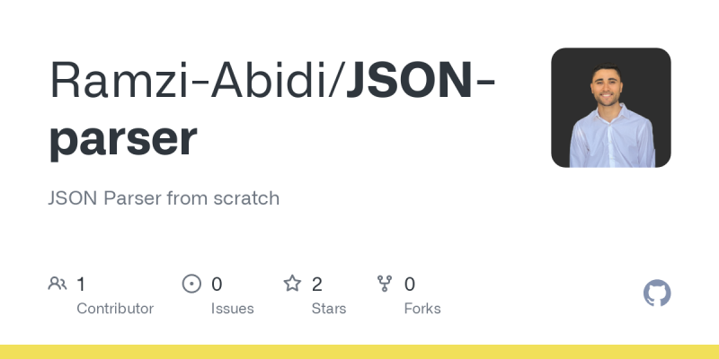 Coding challenge: Build your own JSON parser | Ramzi Abidi posted on ... Coding challenge: Build your own JSON parser | Ramzi Abidi posted on ...