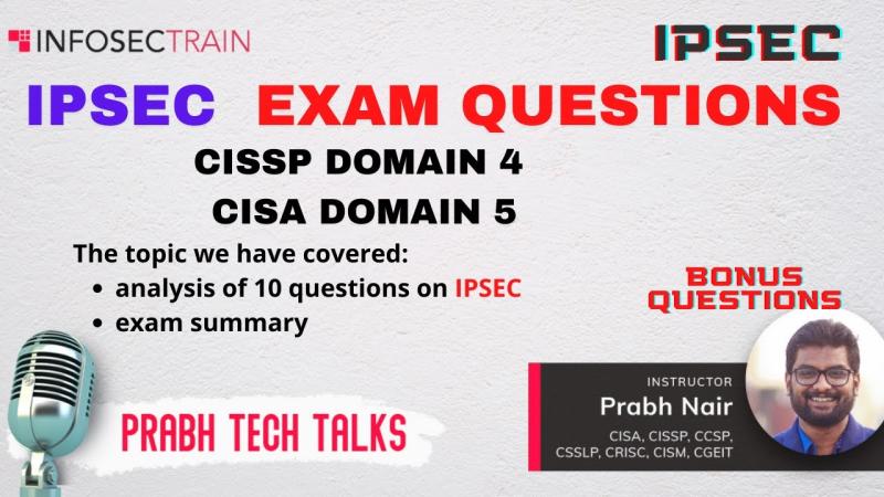 Prabh Nair on LinkedIn: IPSEC CISSP CISA CISM Question Practice - Details Prabh Nair on LinkedIn: IPSEC CISSP CISA CISM Question Practice - Details