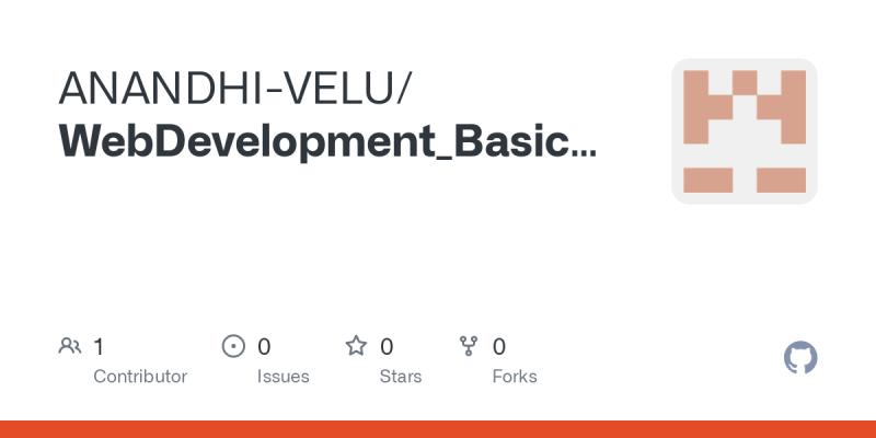 ANANDHI VELU on LinkedIn: GitHub - ANANDHI-VELU/WebDevelopment ... ANANDHI VELU on LinkedIn: GitHub - ANANDHI-VELU/WebDevelopment ...