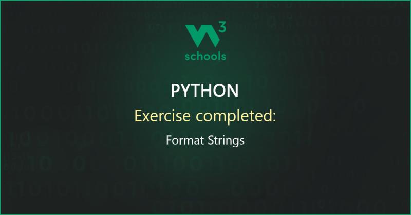 Shawnna H. on LinkedIn: Completed Exercise: Python Format Strings Shawnna H. on LinkedIn: Completed Exercise: Python Format Strings
