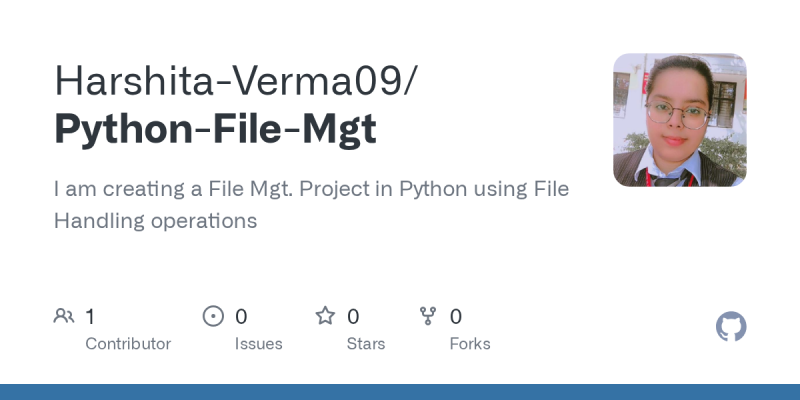 Harshita Verma on LinkedIn: GitHub - Harshita-Verma09/File-Mgt-in ... Harshita Verma on LinkedIn: GitHub - Harshita-Verma09/File-Mgt-in ...