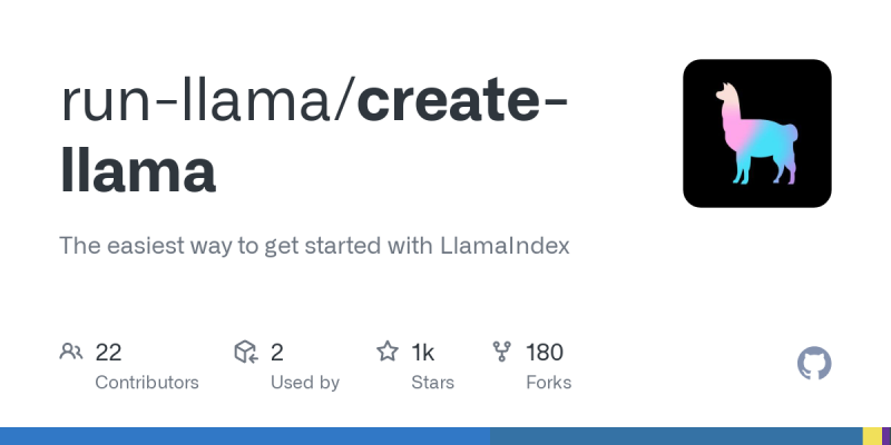 LeanAI on LinkedIn: GitHub - run-llama/create-llama: The easiest way to ... LeanAI on LinkedIn: GitHub - run-llama/create-llama: The easiest way to ...