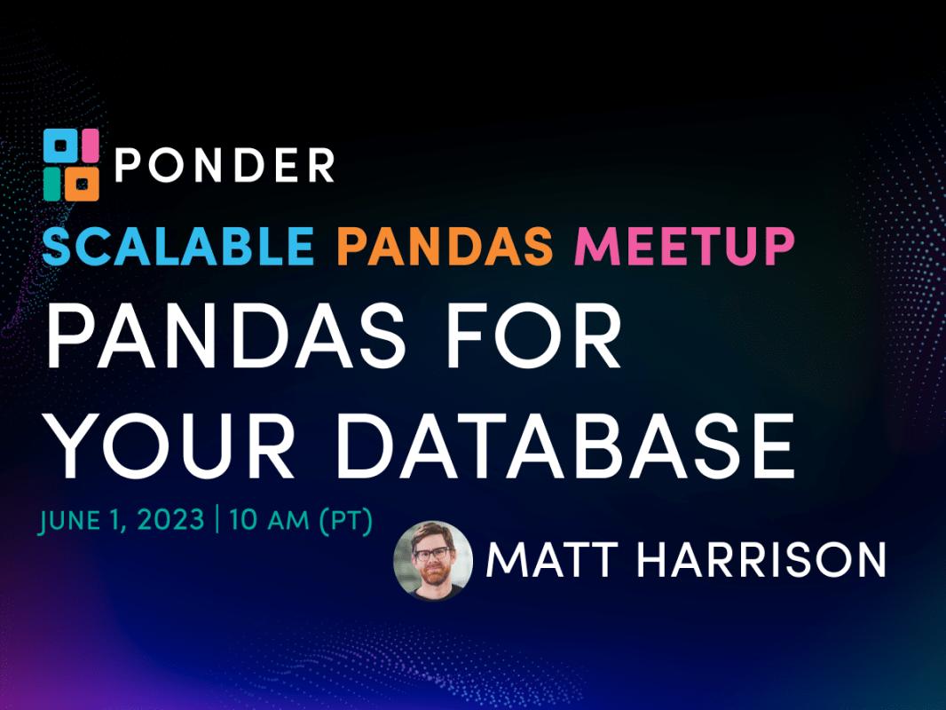 Doris Lee on LinkedIn: Scalable Pandas Meetup No. 11: Pandas for Your ... Doris Lee on LinkedIn: Scalable Pandas Meetup No. 11: Pandas for Your ...