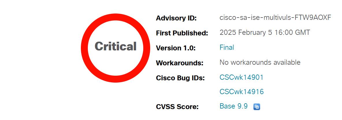 Donna R. on LinkedIn: CVE-2025-20124 (CVSS 9.9) & CVE-2025-20125 (CVSS ... Donna R. on LinkedIn: CVE-2025-20124 (CVSS 9.9) & CVE-2025-20125 (CVSS ...