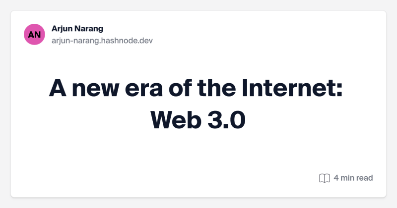 Arjun Narang on LinkedIn: Web 3.0: The Next Internet Revolution Arjun Narang on LinkedIn: Web 3.0: The Next Internet Revolution