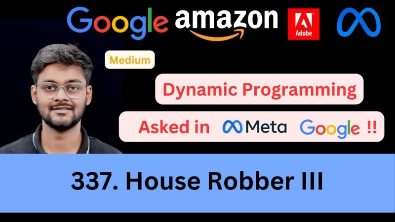 LeetCode 337 House Robber III | Dynamic Programming | Recursion with ... LeetCode 337 House Robber III | Dynamic Programming | Recursion with ...