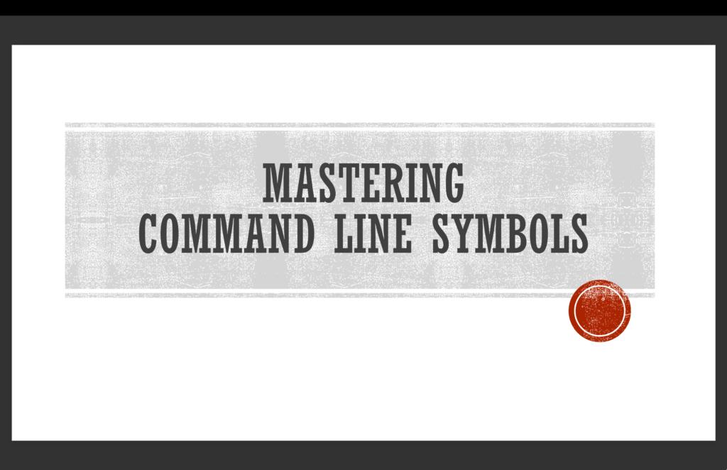 Mastering Command Line Symbols: A Comprehensive Guide - Grow Together ... Mastering Command Line Symbols: A Comprehensive Guide - Grow Together ...