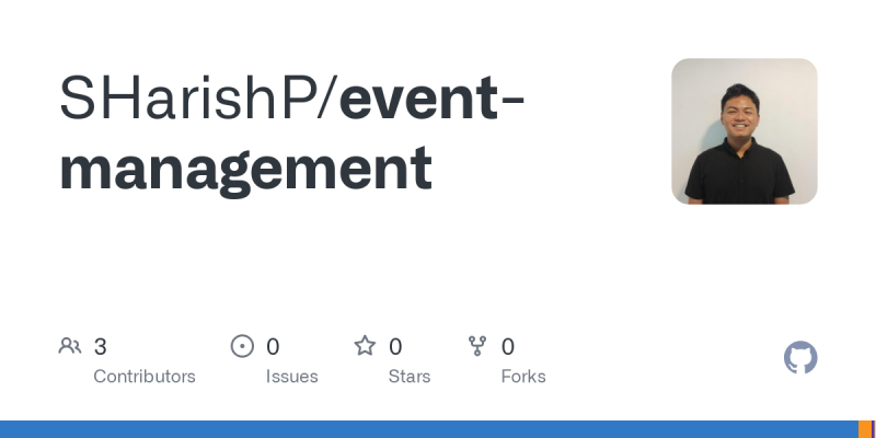 Setiawan Harish on LinkedIn: GitHub - SHarishP/event-management Setiawan Harish on LinkedIn: GitHub - SHarishP/event-management