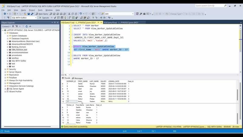 Updatable Views in SQL SERVER | Suraj Jadhav(सुरज जाधव). Updatable Views in SQL SERVER | Suraj Jadhav(सुरज जाधव).