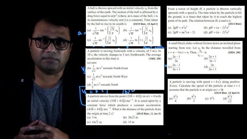 Solved Kinematics IIT JEE Problems - I | Atis Mandal, PMP®, CSM® Solved Kinematics IIT JEE Problems - I | Atis Mandal, PMP®, CSM®