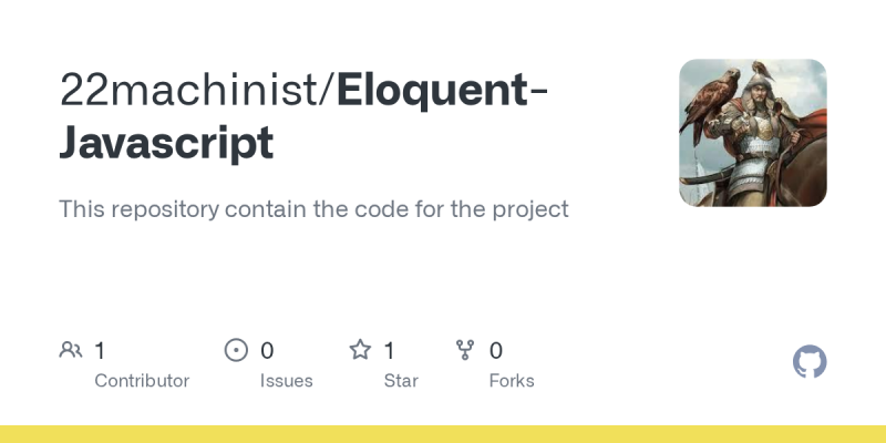 Ashutosh Sharma on LinkedIn: GitHub - 22machinist/Eloquent-Javascript ... Ashutosh Sharma on LinkedIn: GitHub - 22machinist/Eloquent-Javascript ...