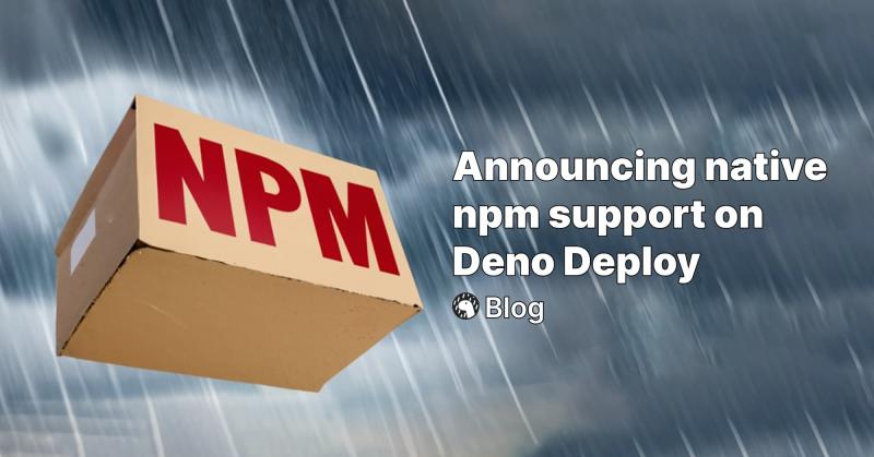 suman adak on LinkedIn: Announcing native npm support on Deno Deploy suman adak on LinkedIn: Announcing native npm support on Deno Deploy