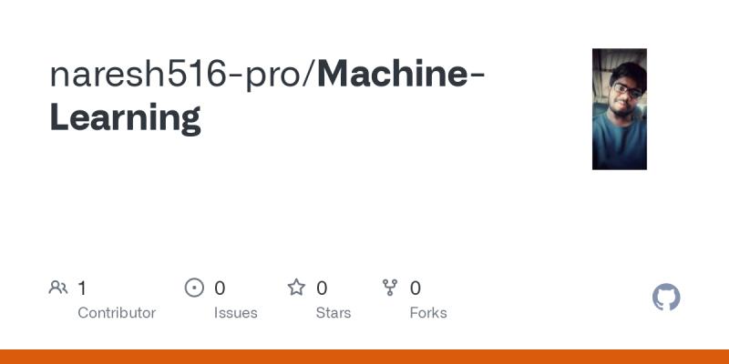 DODDI NARESH on LinkedIn: GitHub - naresh516-pro/Machine-Learning DODDI NARESH on LinkedIn: GitHub - naresh516-pro/Machine-Learning