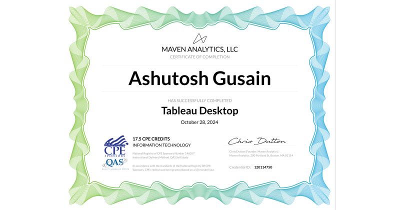 Ashutosh Gusain on LinkedIn: Tableau Desktop • Ashutosh Gusain • Maven ... Ashutosh Gusain on LinkedIn: Tableau Desktop • Ashutosh Gusain • Maven ...