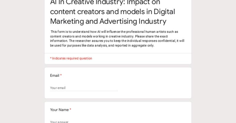 AI In Creative Industry: Impact on content creators and models in ... AI In Creative Industry: Impact on content creators and models in ...
