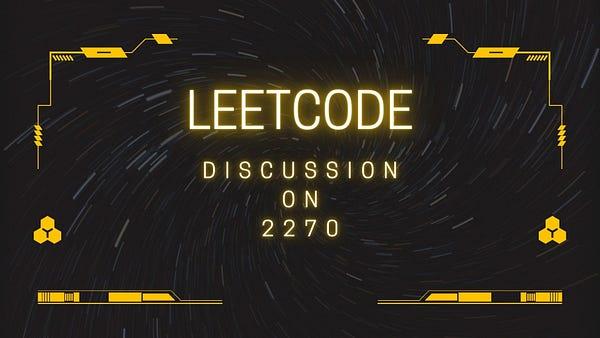TAJRIAN ISLAM ISHAN on LinkedIn: LeetCode(2270) Number of Ways to Split ... TAJRIAN ISLAM ISHAN on LinkedIn: LeetCode(2270) Number of Ways to Split ...