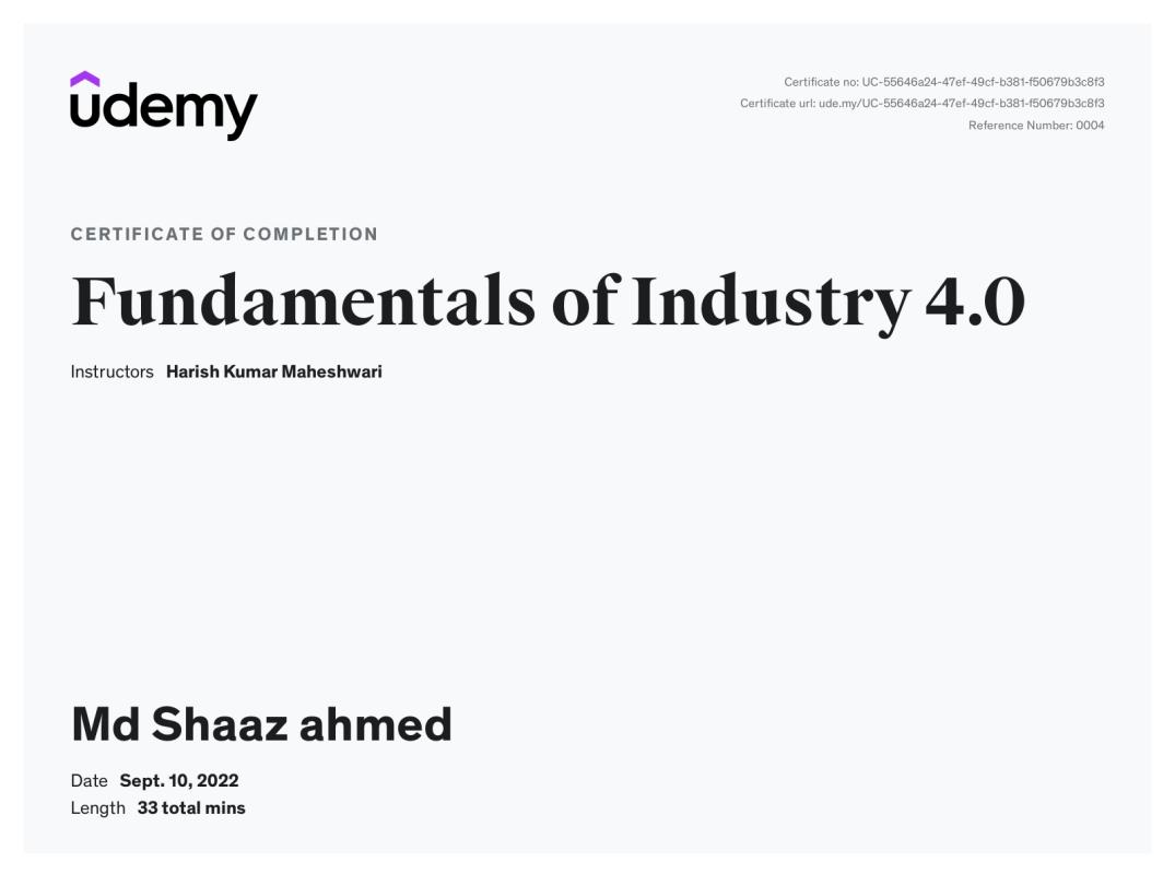 Md Shaaz Ahmed on LinkedIn: Udemy Course Completion Certificate Md Shaaz Ahmed on LinkedIn: Udemy Course Completion Certificate