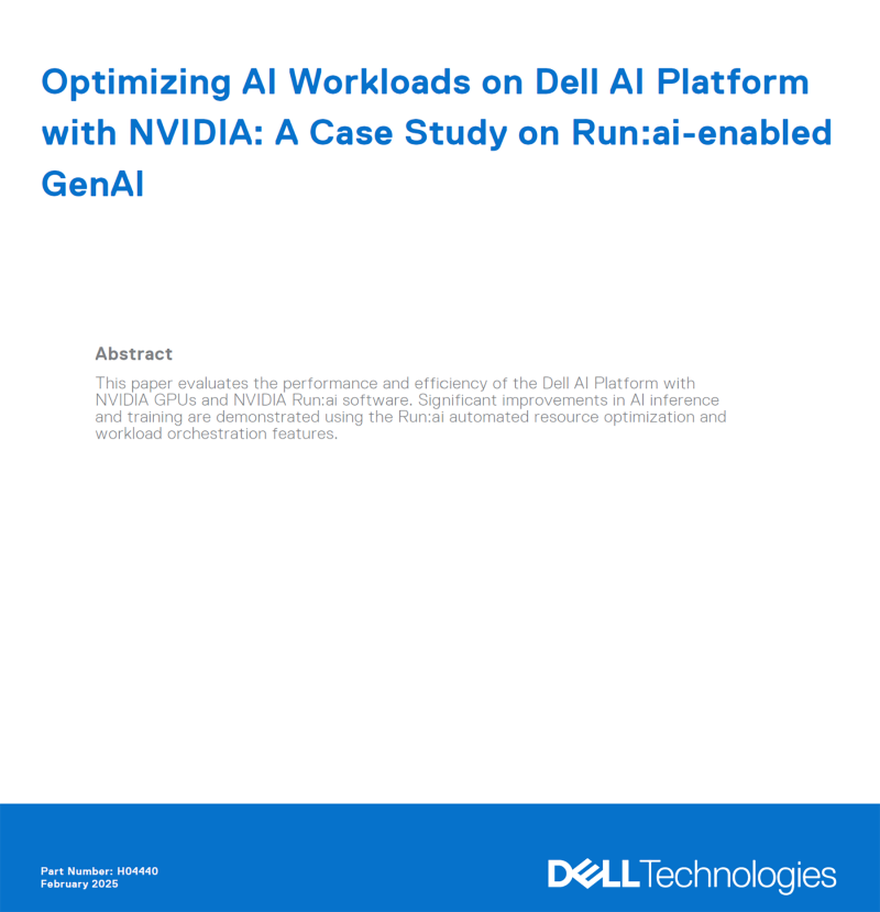 John Liebold on LinkedIn: Optimizing AI Workloads on Dell AI Platform ... John Liebold on LinkedIn: Optimizing AI Workloads on Dell AI Platform ...