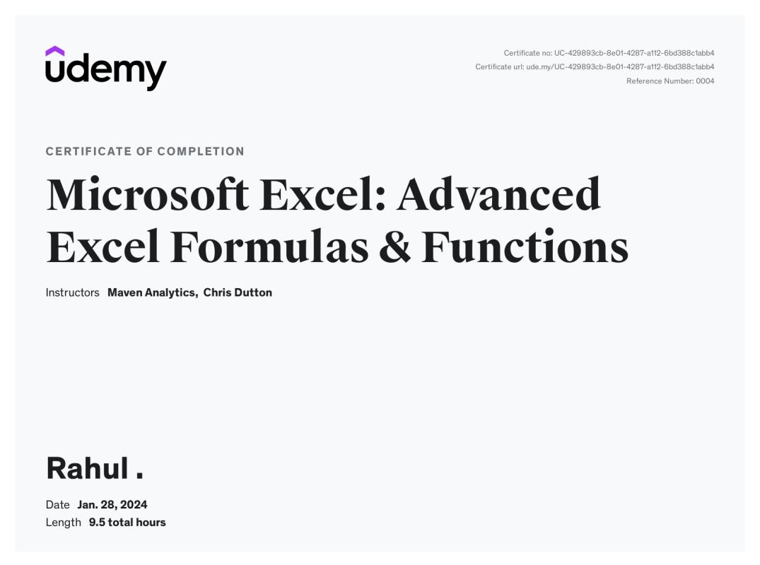 Rahul Suryavanshi on LinkedIn: Udemy Course Completion Certificate Rahul Suryavanshi on LinkedIn: Udemy Course Completion Certificate