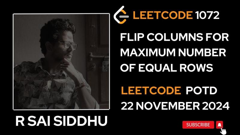 Sai Siddhu Ragipani on LinkedIn: LEETCODE POTD LEETCODE 1072 LEETCODE ... Sai Siddhu Ragipani on LinkedIn: LEETCODE POTD LEETCODE 1072 LEETCODE ...