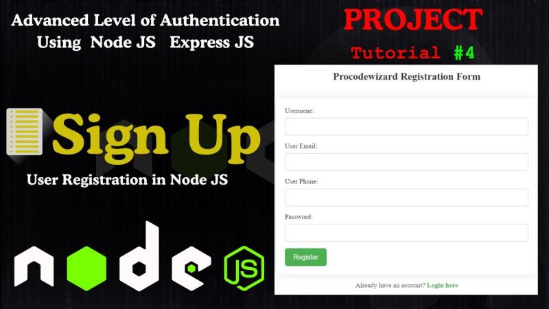 Sushrut Pandey on LinkedIn: User Registration in Node JS/ Signup ... Sushrut Pandey on LinkedIn: User Registration in Node JS/ Signup ...