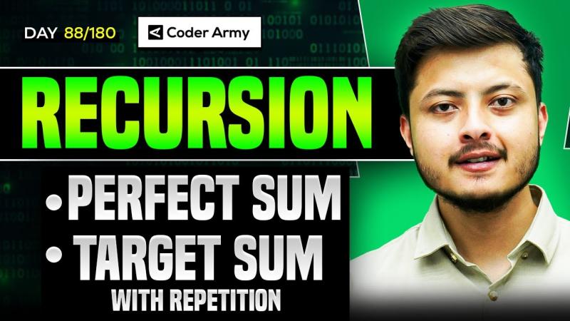 Day 63 of #180daysofcode: Recursive Solutions for Target Sum | Heet ... Day 63 of #180daysofcode: Recursive Solutions for Target Sum | Heet ...
