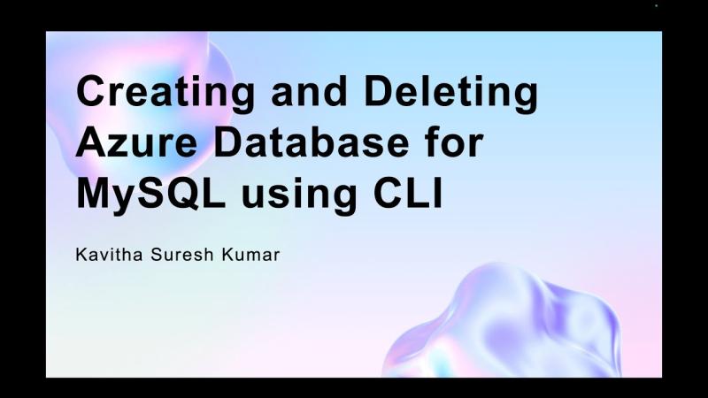 Kavitha Suresh Kumar on LinkedIn: Creating and Deleting Azure Database ... Kavitha Suresh Kumar on LinkedIn: Creating and Deleting Azure Database ...