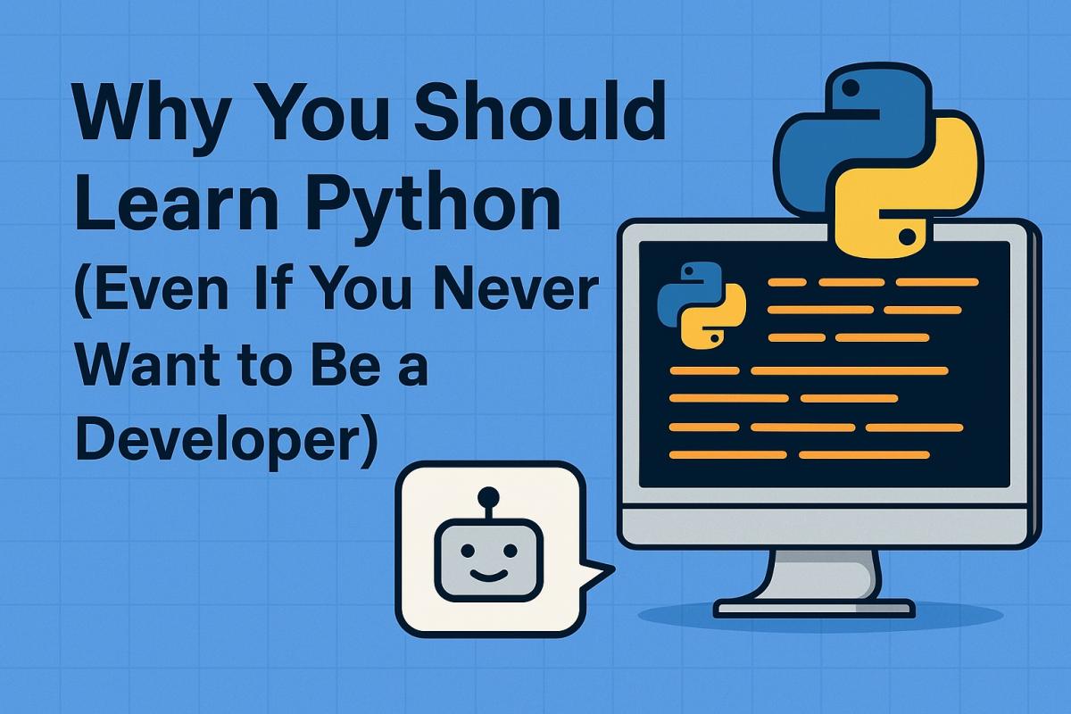 Why You Should Learn Python (Even If You Never Want to Be a Developer ... Why You Should Learn Python (Even If You Never Want to Be a Developer ...