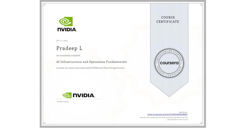 Pradeep L on LinkedIn: Completion Certificate for Introduction to AI in ... Pradeep L on LinkedIn: Completion Certificate for Introduction to AI in ...