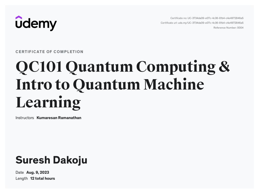 Suresh Dakoju on LinkedIn: Udemy Course Completion Certificate Suresh Dakoju on LinkedIn: Udemy Course Completion Certificate