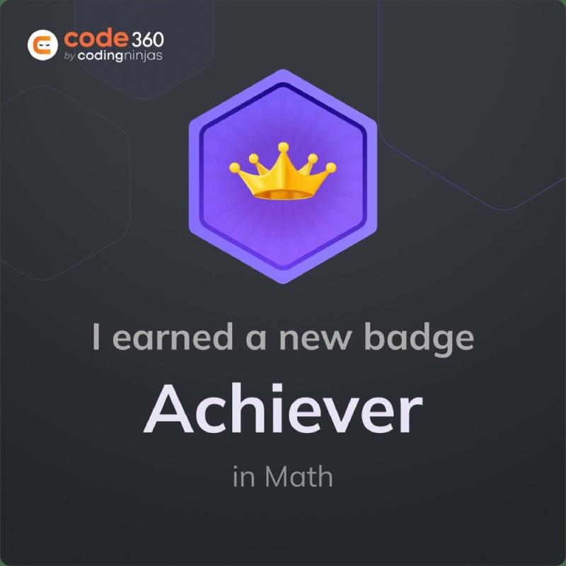 Saurabh Gautam on LinkedIn: 🏆 SkillBadge Unlocked! | Naukri Code 360 Saurabh Gautam on LinkedIn: 🏆 SkillBadge Unlocked! | Naukri Code 360