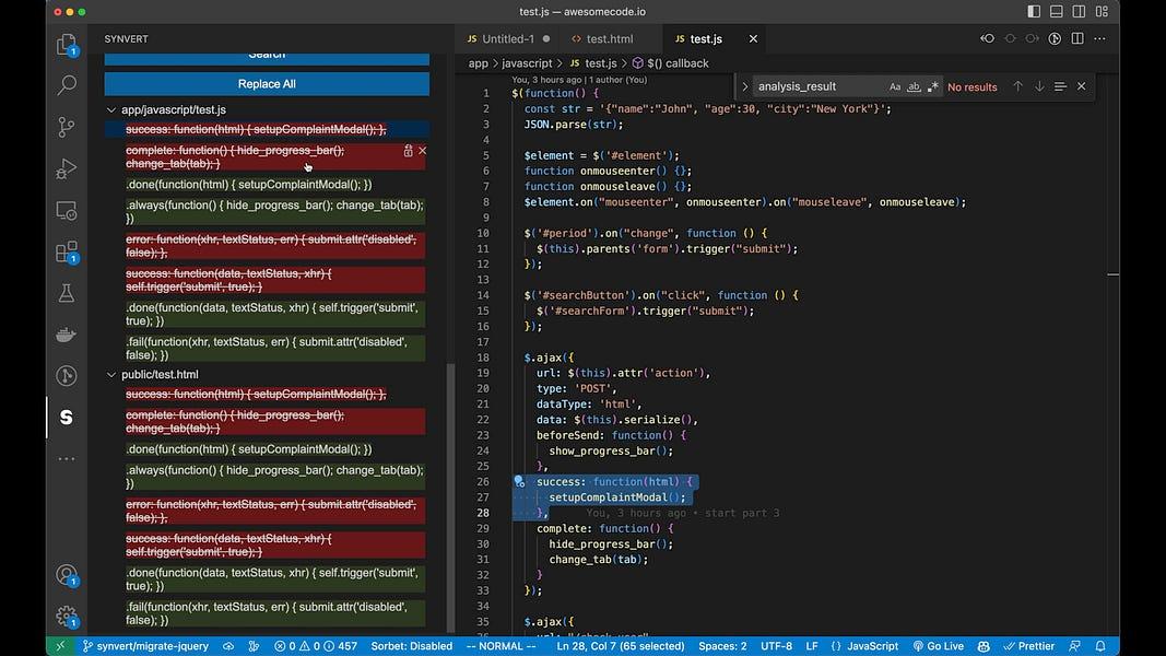 Richard Huang on LinkedIn: Use Synvert to automatically migrate JQuery ... Richard Huang on LinkedIn: Use Synvert to automatically migrate JQuery ...