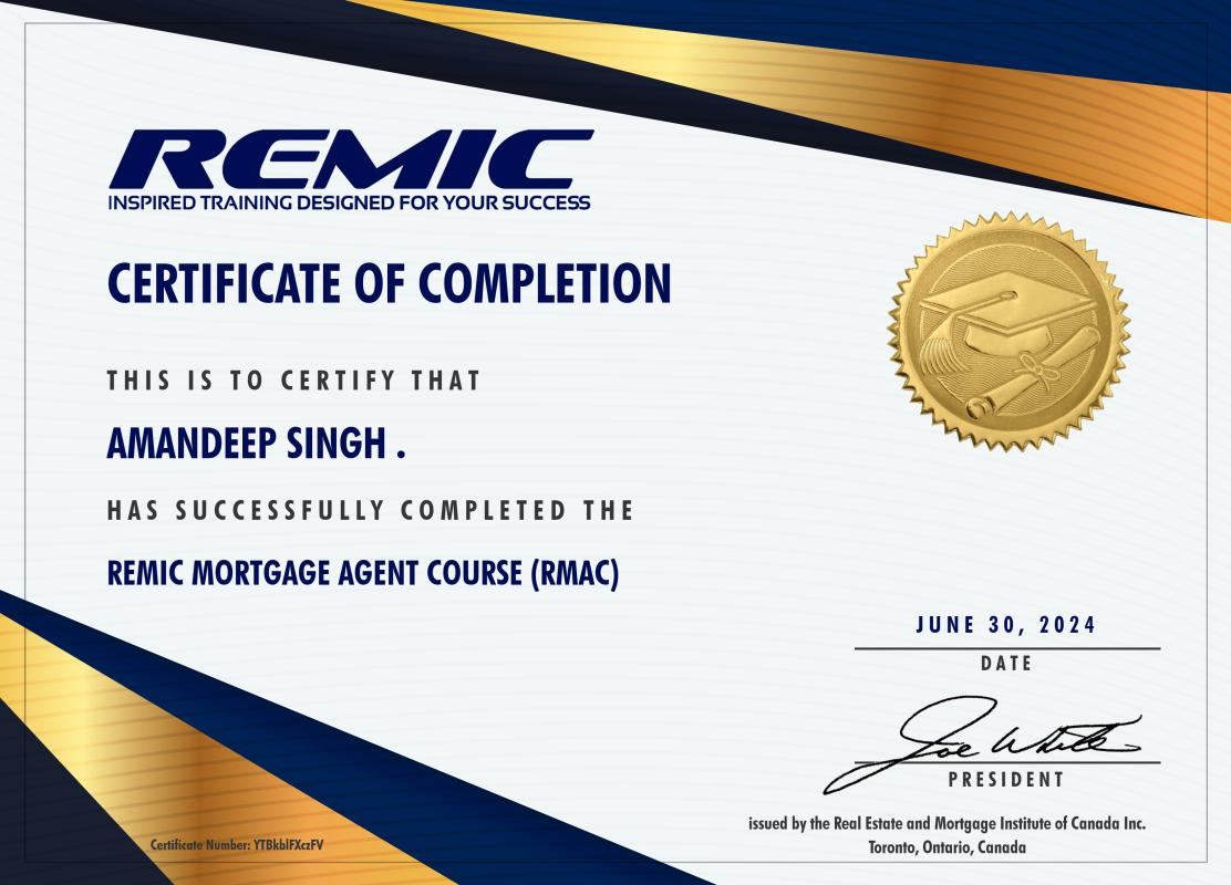Amandeep Singh on LinkedIn: REMIC Certificate: Amandeep Singh . - REMIC ... Amandeep Singh on LinkedIn: REMIC Certificate: Amandeep Singh . - REMIC ...