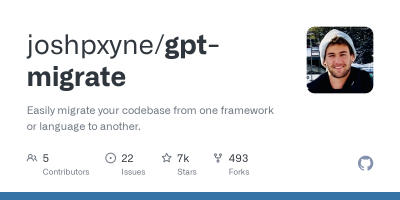 GitHub - 0xpayne/gpt-migrate: Easily migrate your codebase from one ... GitHub - 0xpayne/gpt-migrate: Easily migrate your codebase from one ...