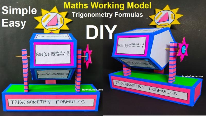 trigonometry formulas working model - maths tlm - diy - simple and easy ... trigonometry formulas working model - maths tlm - diy - simple and easy ...