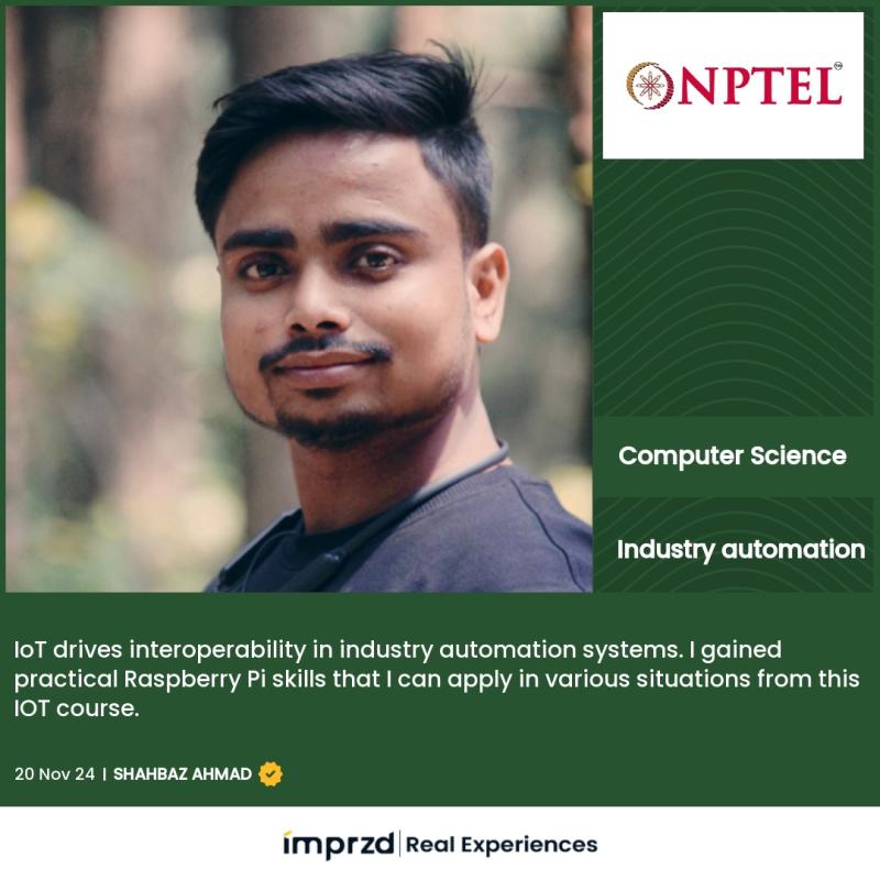 SHAHBAZ AHMAD on LinkedIn: NPTEL SHAHBAZ AHMAD on LinkedIn: NPTEL