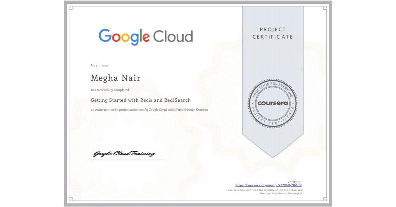 Megha Nair on LinkedIn: Completion Certificate for Getting Started with ... Megha Nair on LinkedIn: Completion Certificate for Getting Started with ...