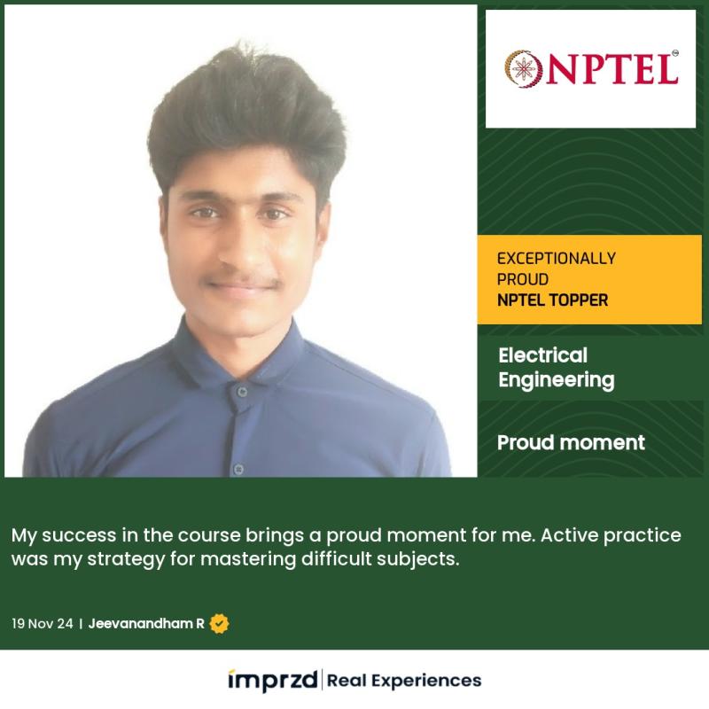 JEEVANANDHAM RAMESH on LinkedIn: NPTEL JEEVANANDHAM RAMESH on LinkedIn: NPTEL