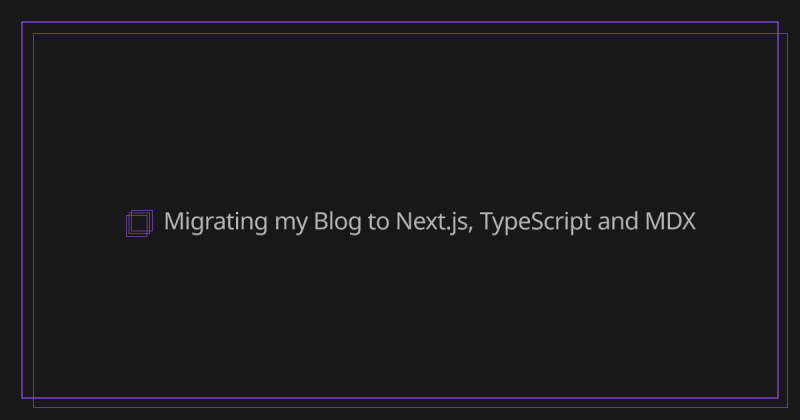 Colum Kelly on LinkedIn: Migrating my Blog to Next.js, TypeScript and ... Colum Kelly on LinkedIn: Migrating my Blog to Next.js, TypeScript and ...