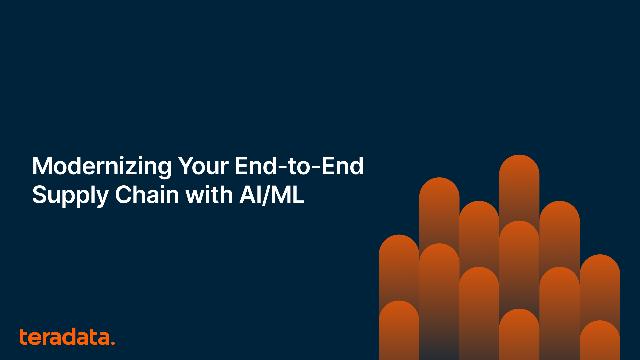 Modernizing Your End-to-End Supply Chain with AI/ML | Chandreyee ... Modernizing Your End-to-End Supply Chain with AI/ML | Chandreyee ...