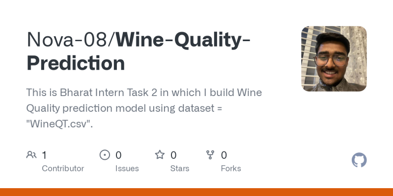 Pratham Kaushal on LinkedIn: GitHub - Nova-08/Wine-Quality-Prediction ... Pratham Kaushal on LinkedIn: GitHub - Nova-08/Wine-Quality-Prediction ...