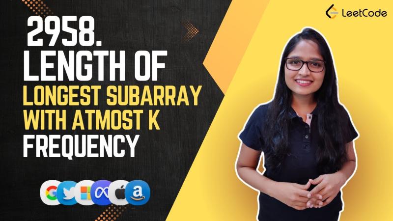 Algorithms Made Easy on LinkedIn: Length of Longest Subarray With at ... Algorithms Made Easy on LinkedIn: Length of Longest Subarray With at ...