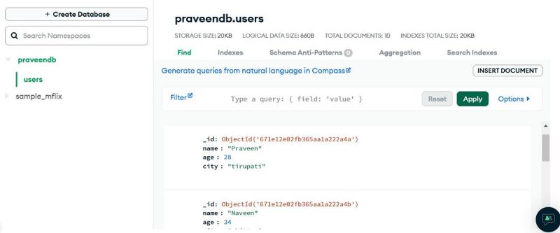 Praveen PN on LinkedIn: Getting Started with MongoDB: Creating ... Praveen PN on LinkedIn: Getting Started with MongoDB: Creating ...