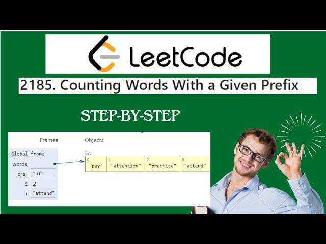 2185. Counting Words With a Given Prefix on leetcode #leetcode #coding ... 2185. Counting Words With a Given Prefix on leetcode #leetcode #coding ...