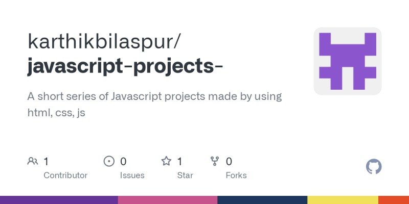 GitHub - karthikbilaspur/javascript-projects-: A short series of ... GitHub - karthikbilaspur/javascript-projects-: A short series of ...
