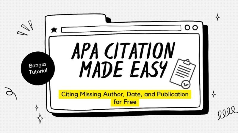 Mashaekh Hassan on LinkedIn: APA 7 Made Easy: Citing Missing Author ... Mashaekh Hassan on LinkedIn: APA 7 Made Easy: Citing Missing Author ...